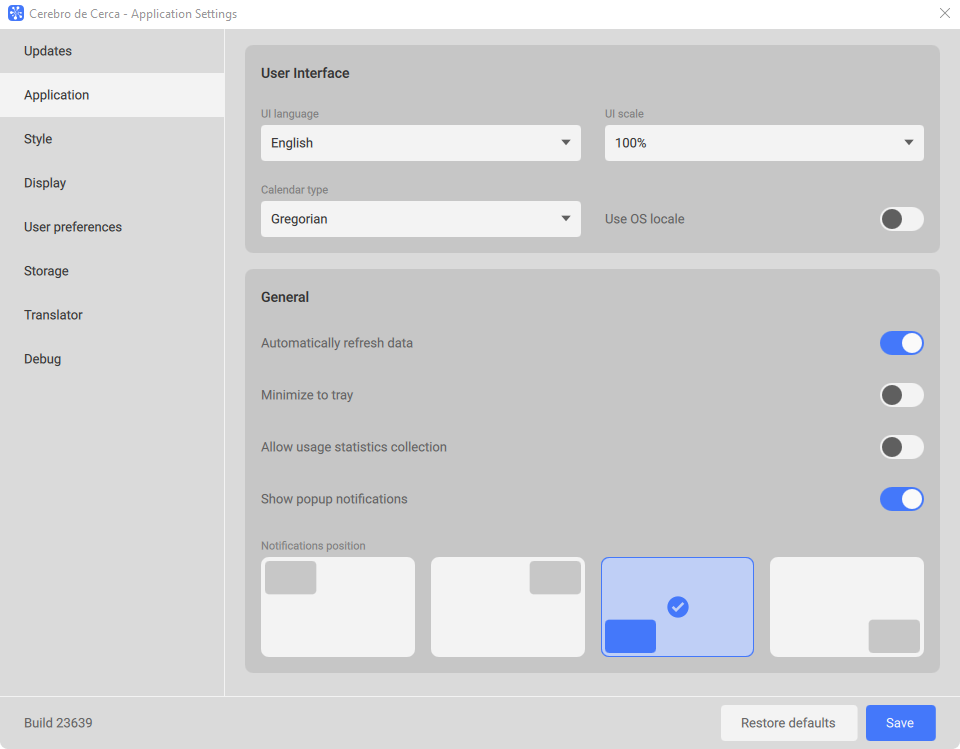 2025/10/09 General settings, file cache, multi-login in Tentaculo | Cerebro docs